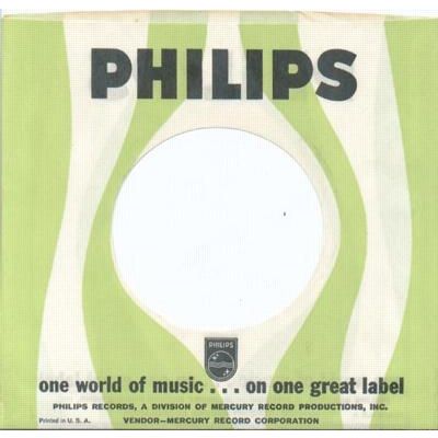 Usa Philips Company 45 Sleeve 1965 To 68/ Original Company 45 Sleeve